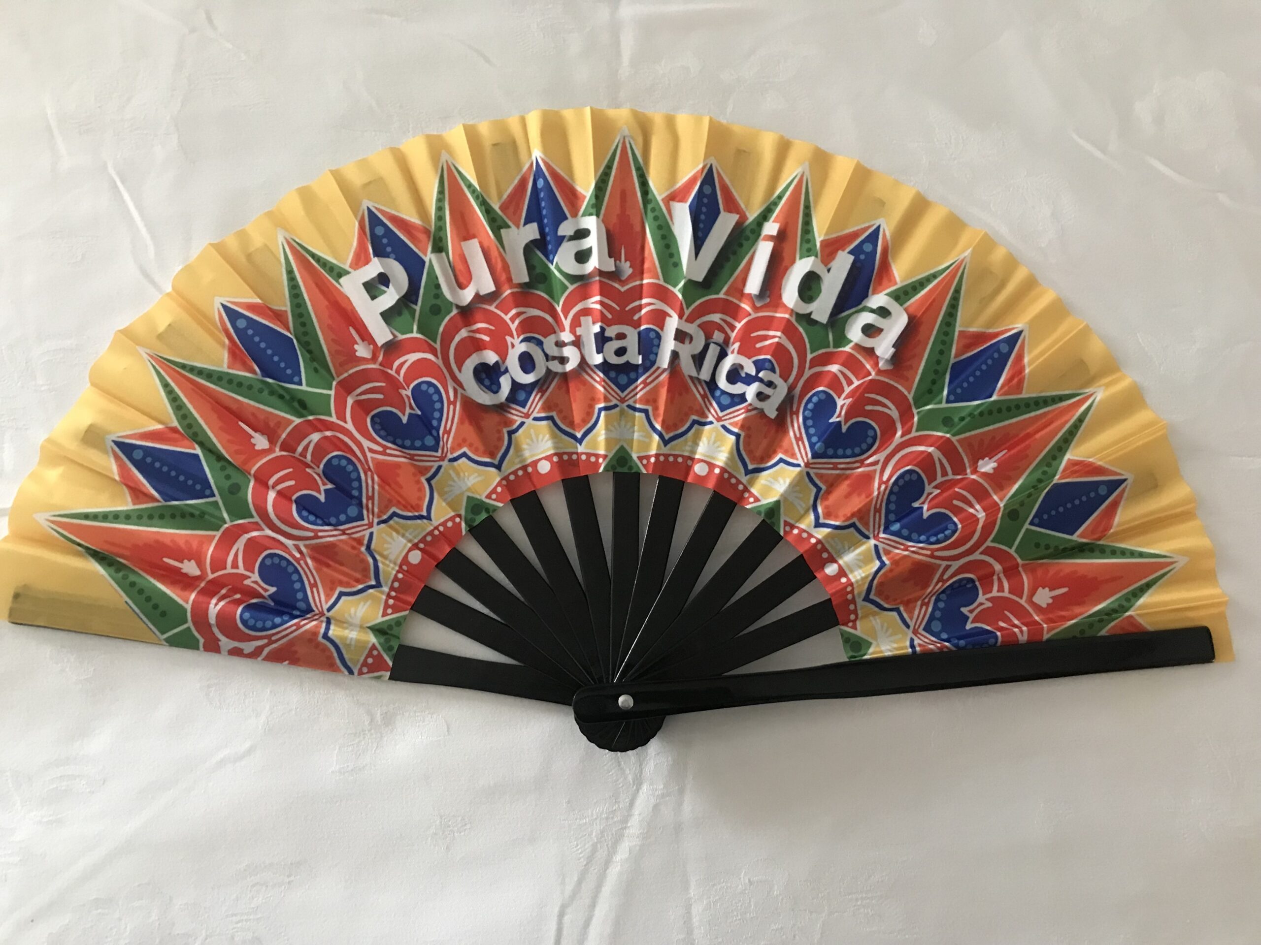 Pura Vida Collection – Costa Rica Yellow – XL - Abanicos Costa Rica